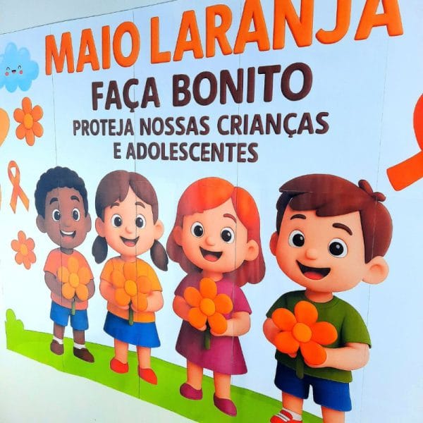 Painel Maio Laranja – Brilha Prof